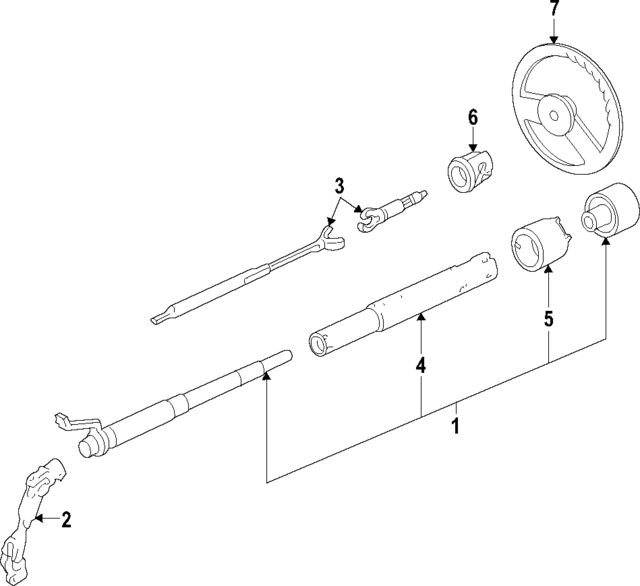 2003-2007 GM Lower Intermediate Steering Shaft 15839836 GM ...