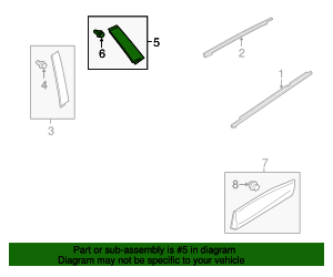 2017-2024 Mazda CX-5 Rear Applique KB7W-50-M60A | OEM Parts Online