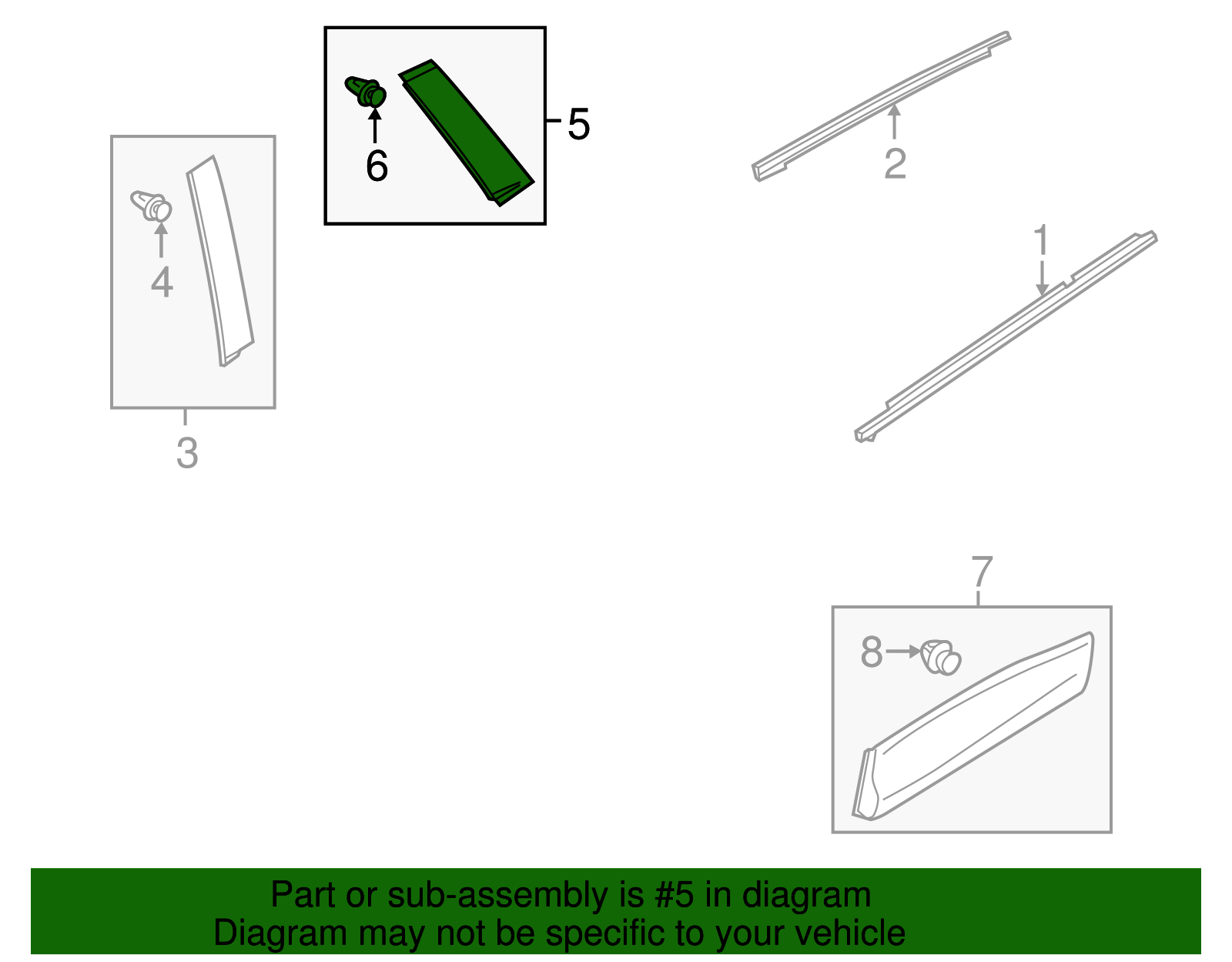 2017-2024 Mazda CX-5 Rear Applique KB8A-50-M60H | TascaParts.com