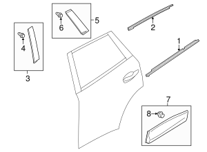 kb7w50m60a - Rear Applique 2017-2024 Mazda CX-5 | AutoNationParts.com