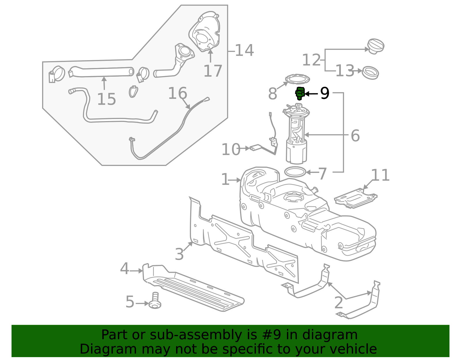 2010-2017 GM OEM NEW 2010-2016 GM Buick Cadillac Chevrolet GMC Fuel ...
