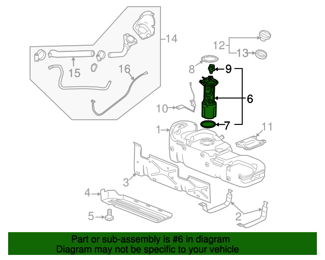2007-2008 GM Module Kit,F/Tnk F/Pmp (Acdelco Only) 19368782 | GM Parts ...