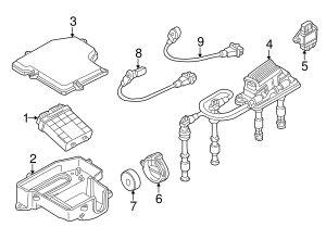 1998-2001 Volkswagen Passat Crankshaft Position Sensor 050-906-433 ...