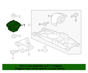 2009-2013 Jaguar Engine Mount C2P17845 | AutoNationParts.com