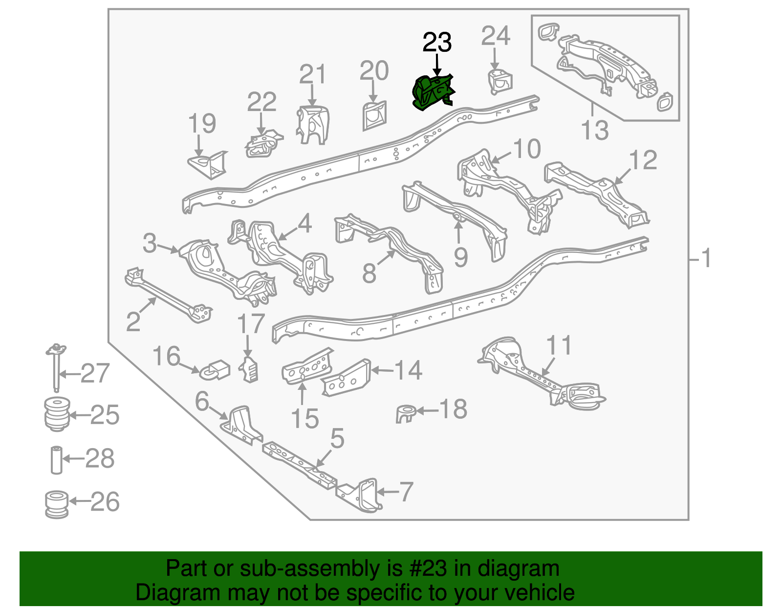 2008-2022 Toyota Sequoia Support Bracket 51027-0C020 | Toyota Parts Center