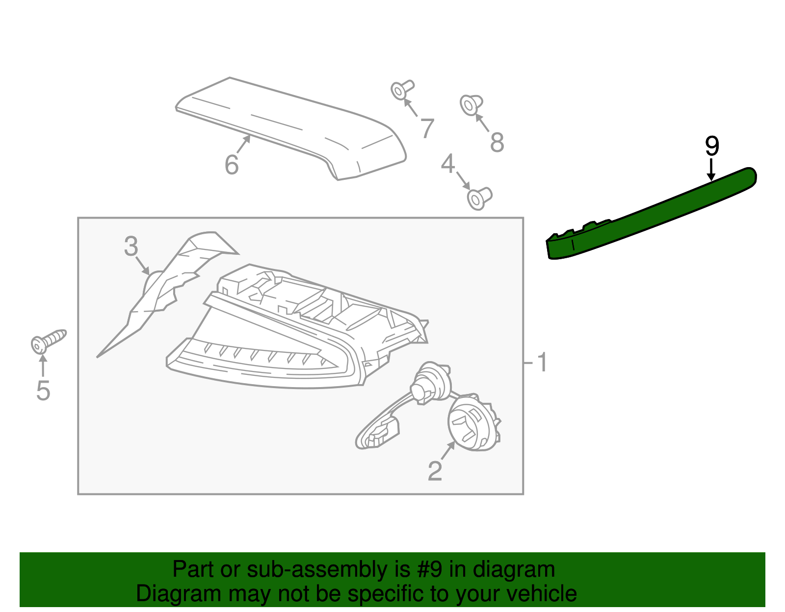 92407-J5020 - Reflector 2018-2023 Kia Stinger | Kia.Parts Store