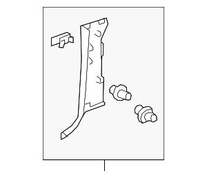 2016-2023 Toyota Tacoma Lower Pillar Trim 62513-04060-C0 | Toyota Parts ...