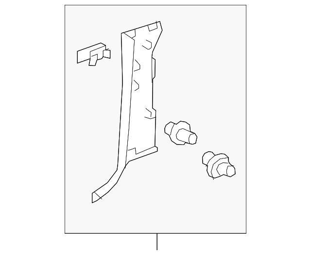 2016-2023 Toyota Tacoma Lower Pillar Trim 62514-04060-C0 | Parts ...