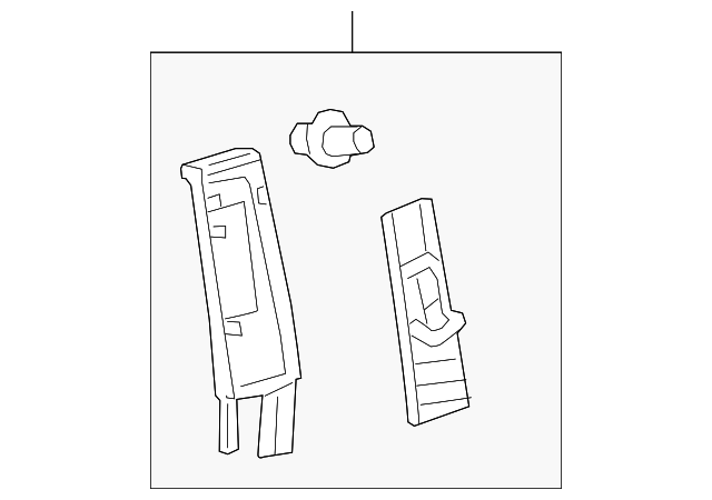 2016-2021 Toyota Tacoma Upper Center Pillar Trim 62412-04050-B1 | OEM ...