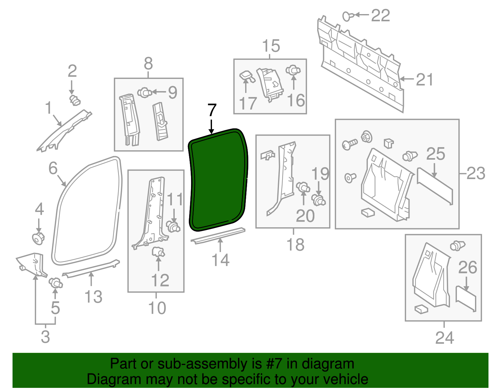 62331-04030 - Door Seal 2016-2023 Toyota Tacoma | AutoNation Parts