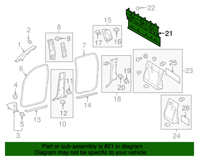 64141-04050 - Insulation - 2016-2021 Toyota Tacoma | OEM Genuine Toyota ...