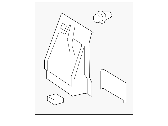 2016-2019 Toyota Tacoma Luggage Compartment 64429-04050-C0 | Toyota ...