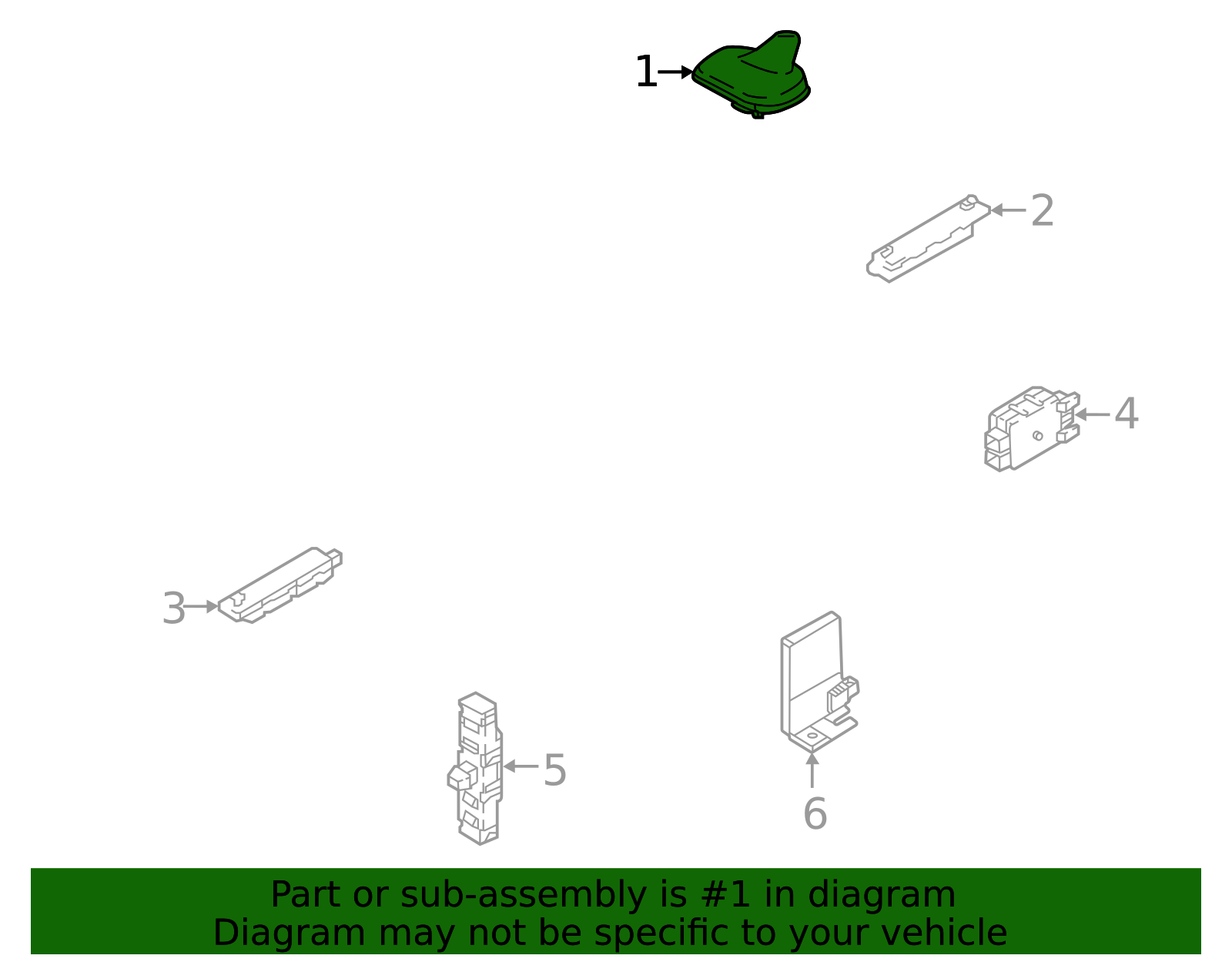 5WA-035-507-A-041 - Radio Antenna Assembly 2021-2024 Volkswagen ...