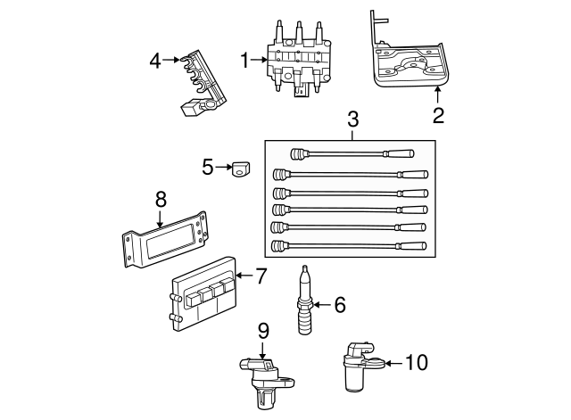 2008-2011 Mopar Camshaft Sensor 5149078ad | TascaParts.com