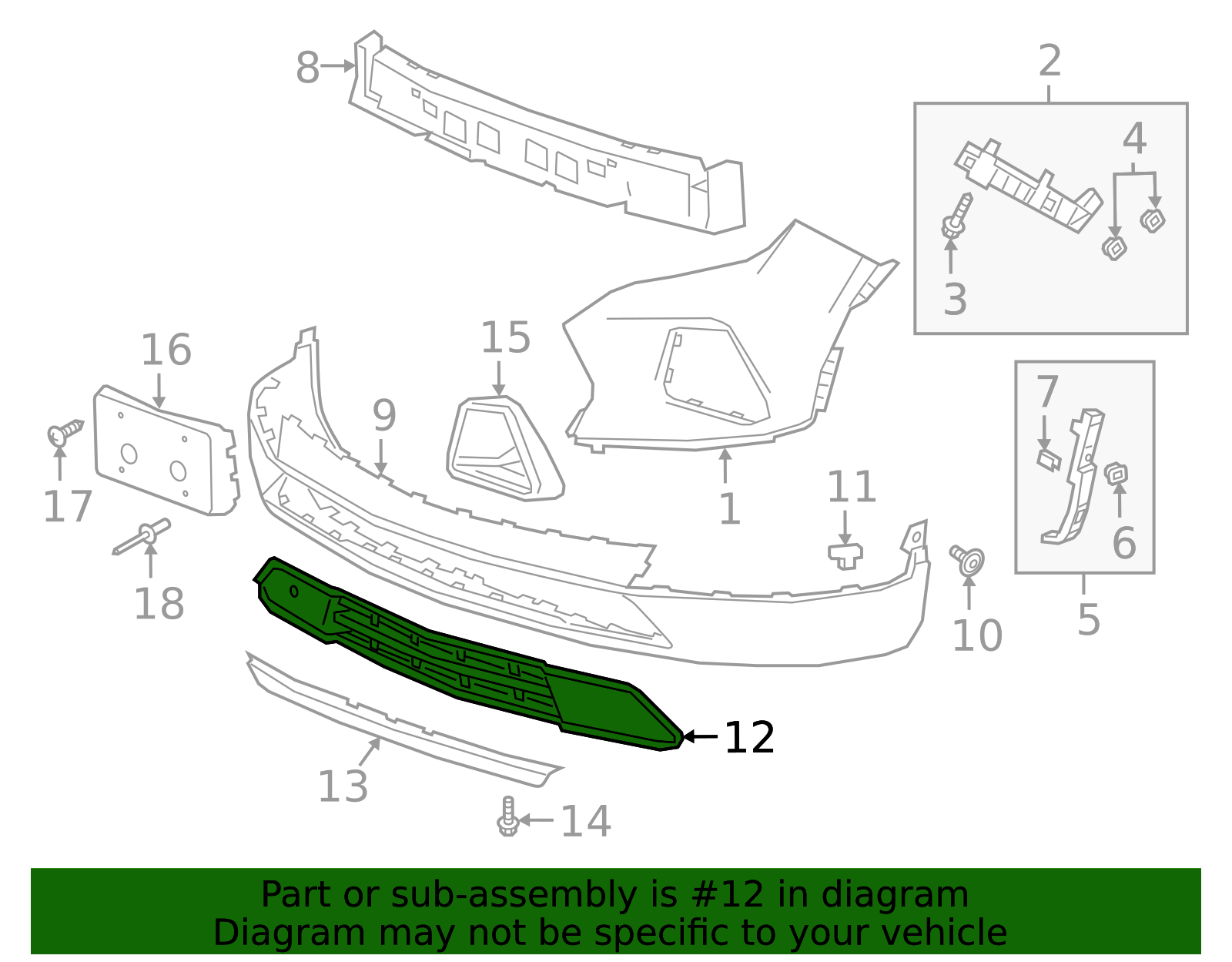 2019-2025 Chevrolet Blazer Black Grille 84555120 GM | GMPartsDirect.com