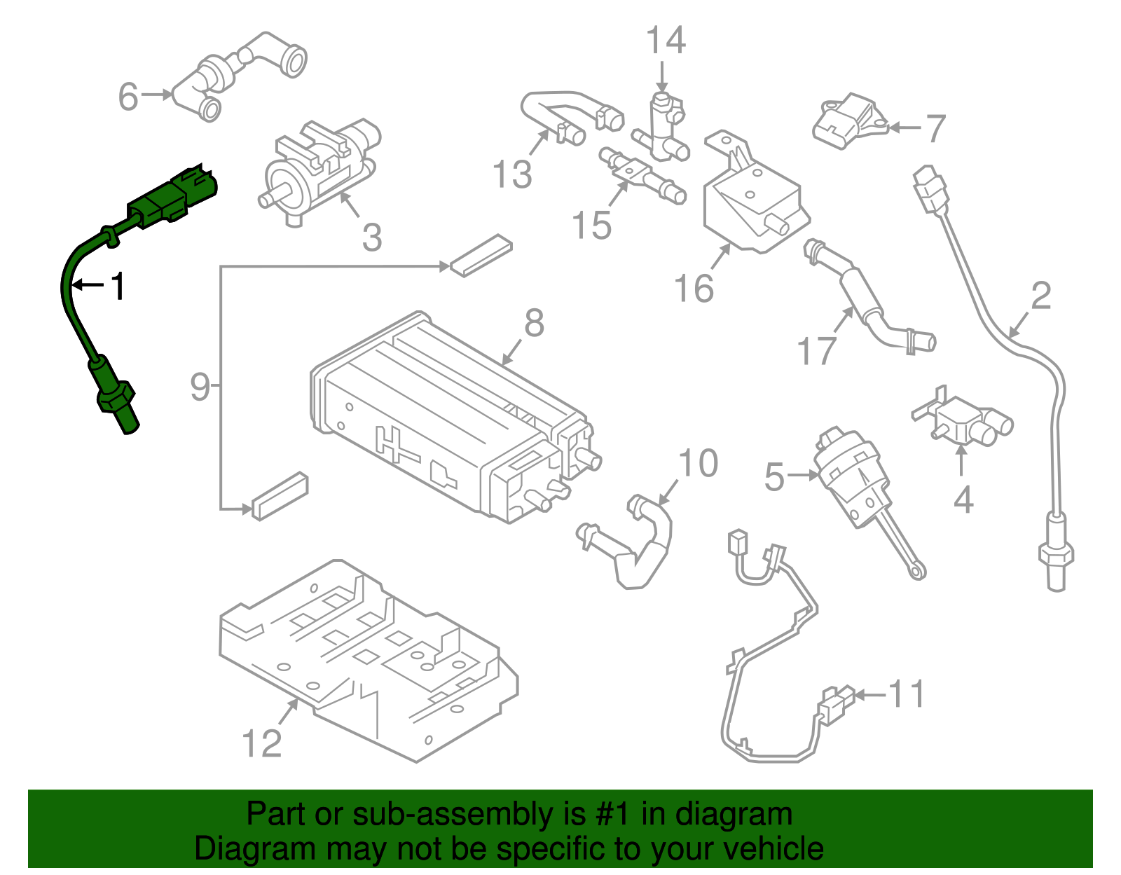 39210-3CAA0 - Oxygen Sensor 2011-2018 Kia | Kia.Parts Store