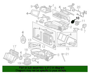 2014-2019 Chevrolet Corvette HVAC Control Cam 22842072 GM ...