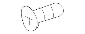 1992-2013 Mercedes-Benz License Plate Bracket Screw 001-990-42-36 | MB ...
