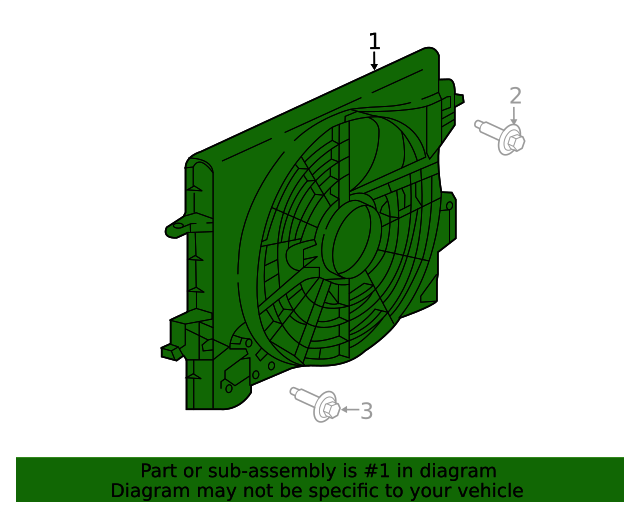 2018-2022 Nissan Engine Cooling Fan Assembly 21481-5RB0B | Nissan Parts ...