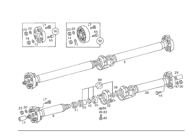 1994-1998 Mercedes-Benz Rubber Bushing 202-410-05-81 | MB OEM Parts