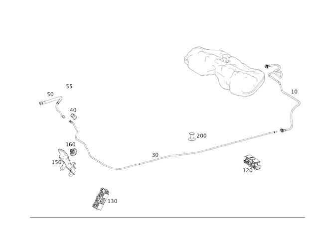 222-470-31-00 - Fuel Line 2018-2020 Mercedes-Benz S63 AMG | Mercedes ...