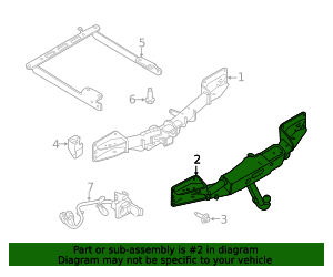 Genuine OEM Towing System, Towing Receiver, Nas\/Australia Part ...