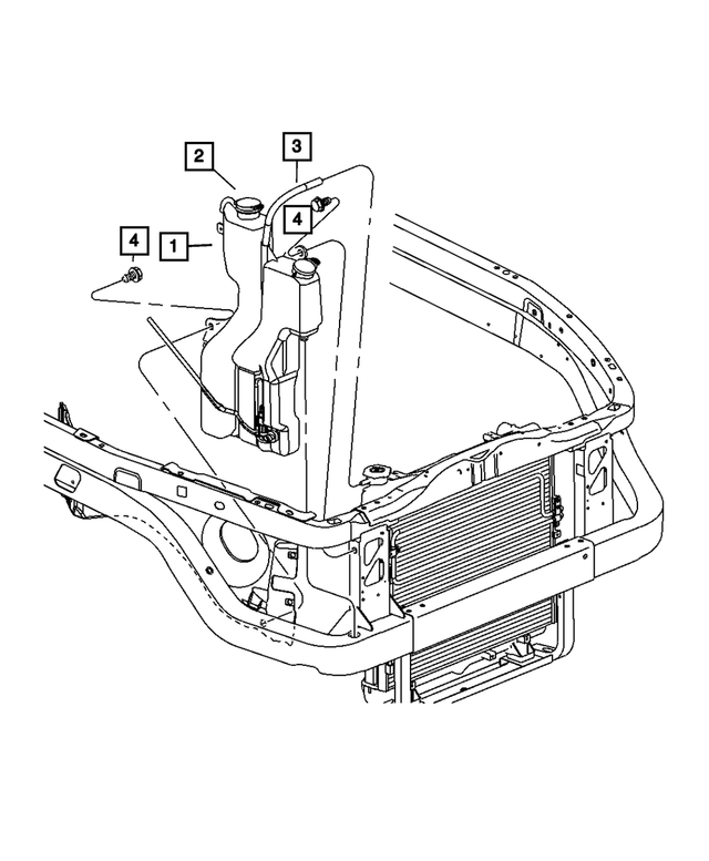 2005-2020 Mopar Coolant Recovery Bottle Cap 55056382AA | My Mopar Parts