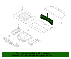 85770-G5000WK - Rear Panel Trim 2017-2021 Kia Niro | Kia.Parts Store