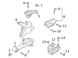 21810-L1150 - Engine Mount 2021-2024 Kia Sorento | Kia.Parts Store