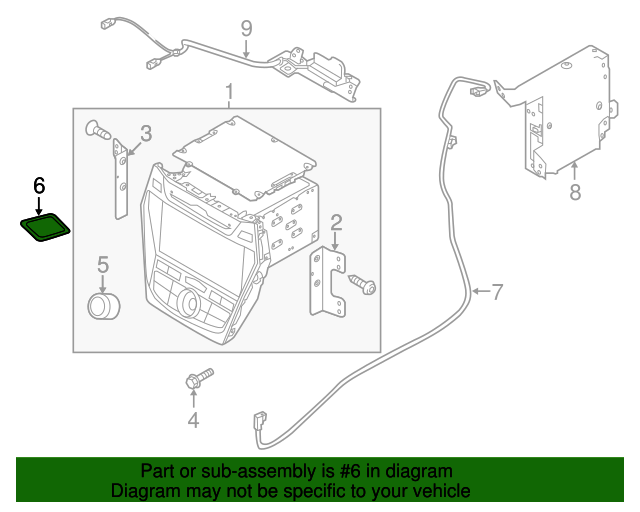 2014 Hyundai Santa Fe Memory Card 96554-B8101 | QuirkParts