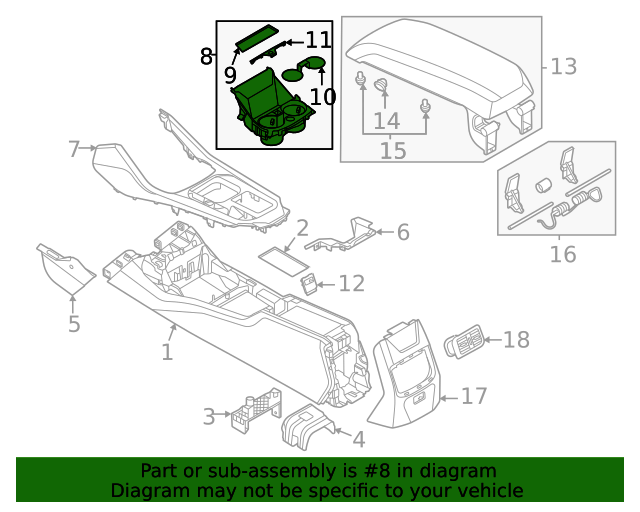 51-16-7-951-771 - Cup Holder - 2020-2024 BMW | BMW Parts Exchange