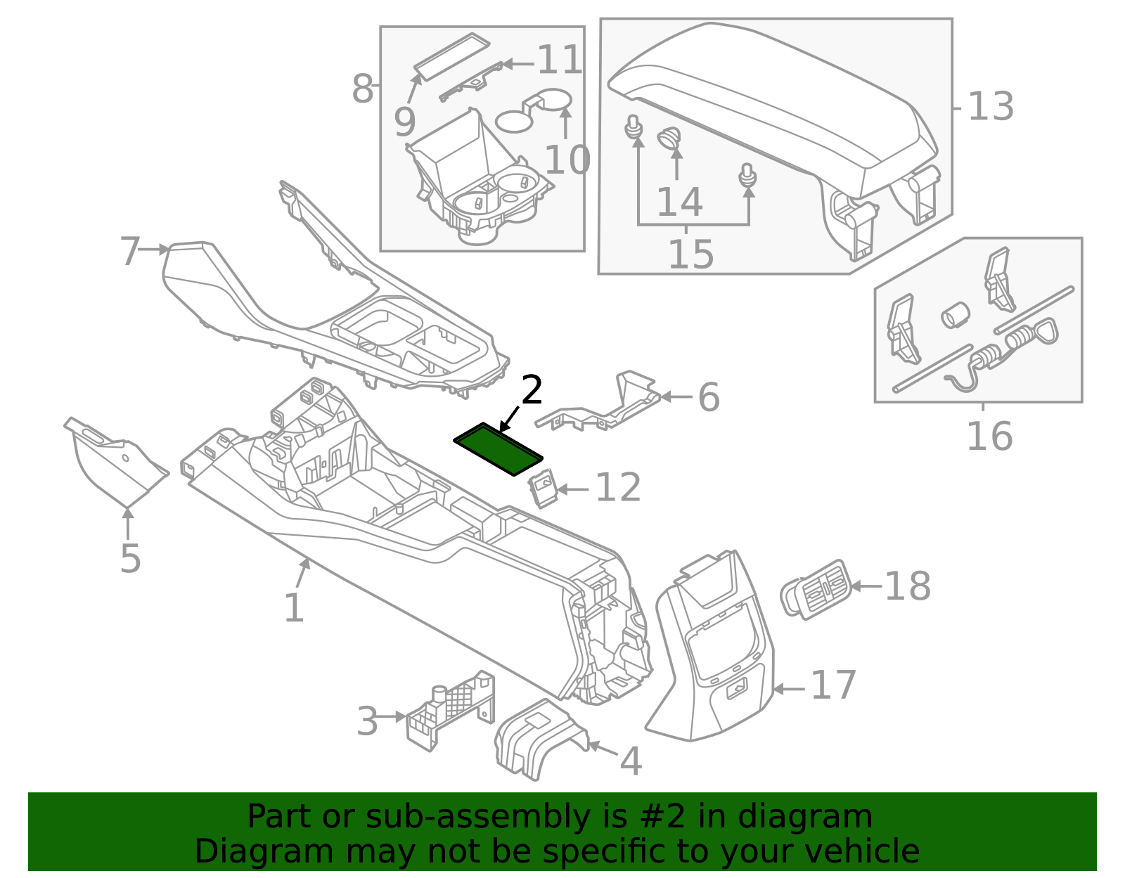 2020-2024 BMW Insert Mat Center Console S 511606 51-16-6-823-571 | BMW ...