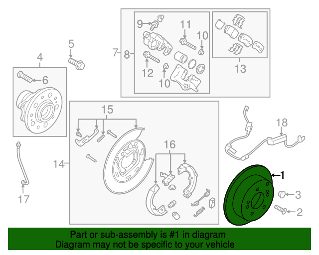 58411-D3700 - Disc Brake Rotor 2017-2022 Kia Sportage | Kia.Parts Store
