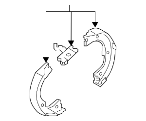 58305-D3A00 - Park Brake Shoes 2017-2022 Kia Sportage | Kia.Parts Store