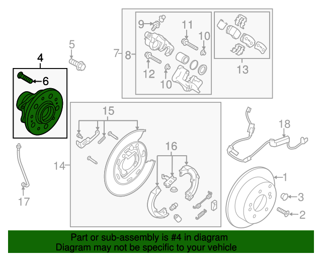 52730-D3000 - Hub Assembly 2017-2022 Kia Sportage | Kia.Parts Store