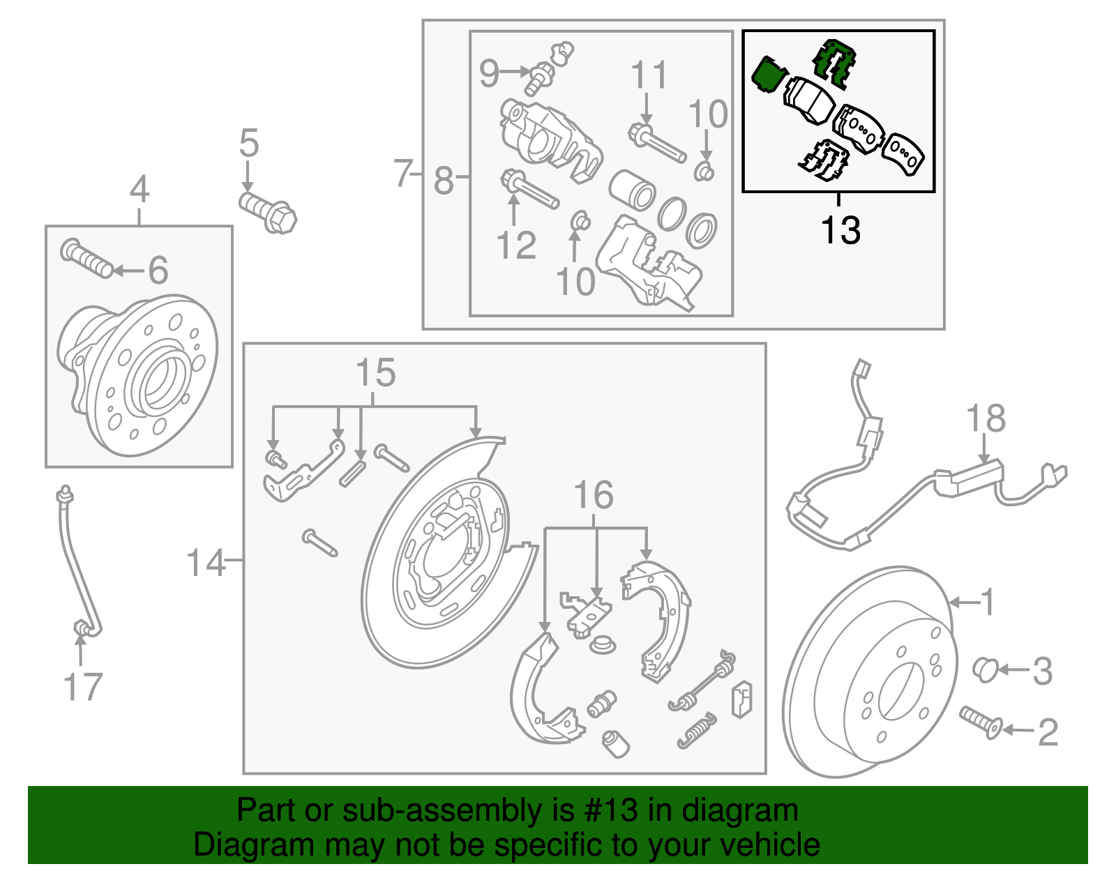 2017-2022 Kia Sportage Brake Pads 58302-D3A70 | Retail Performance Auto ...