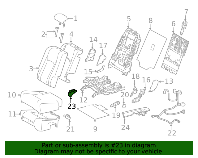 72159-48150-C0 - Seat Track Cover 2018-2022 Lexus | AutoNationParts.com