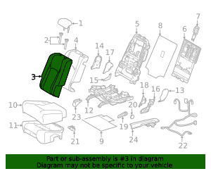 71078-48G00-E6 - Seat Back Cushion Cover 2021-2022 Lexus ...
