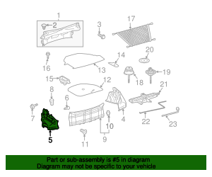 Genuine Toyota Trunk Side Trim part# 64722-06050-C0 for 2004-2008 ...