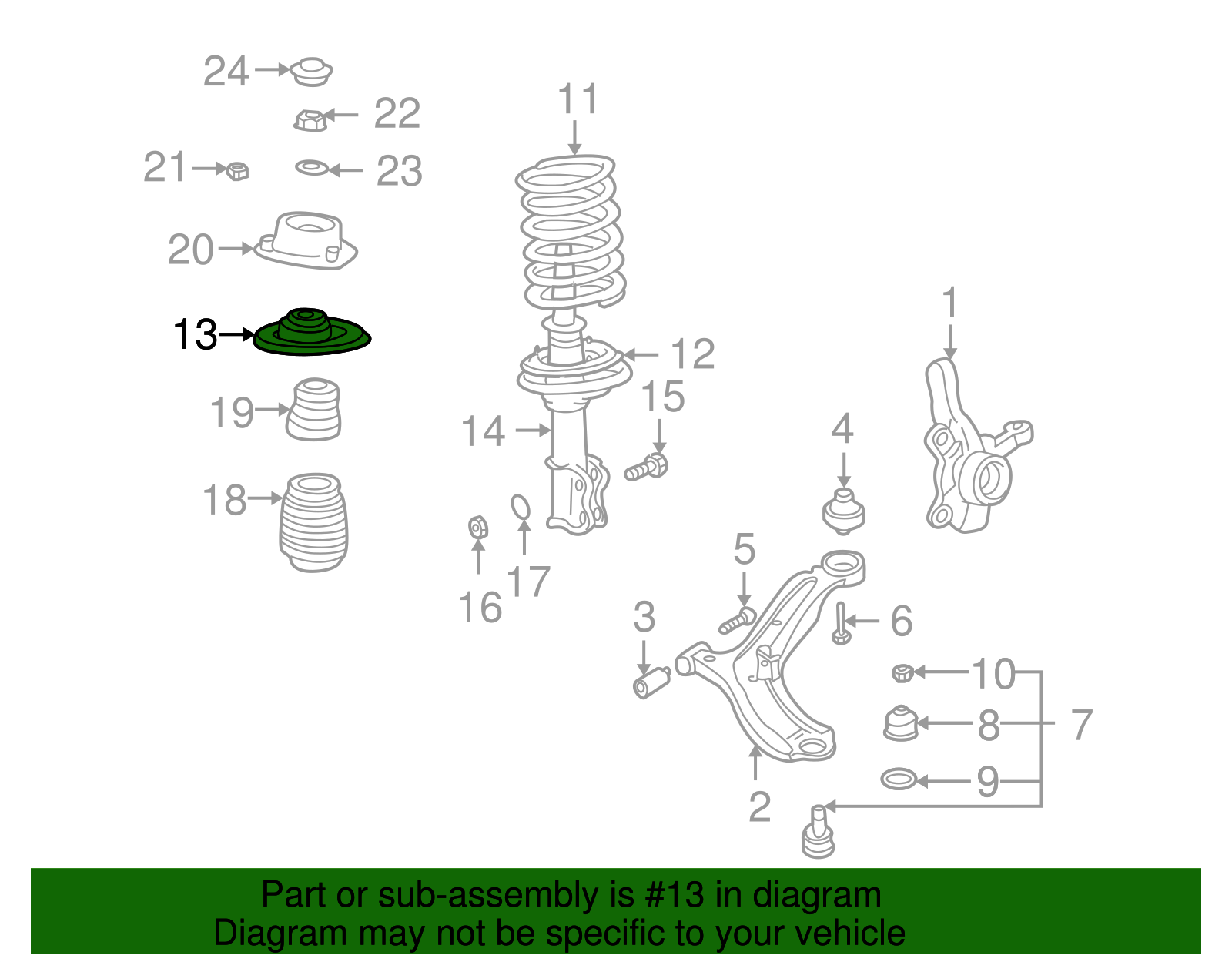 1995-2005 Hyundai Accent Spring Seat 54620-22000 | Hyundai Wholesale Direct