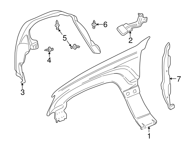 1994-2005 Mopar Splash Shield Retainer 34201631 | TascaParts.com