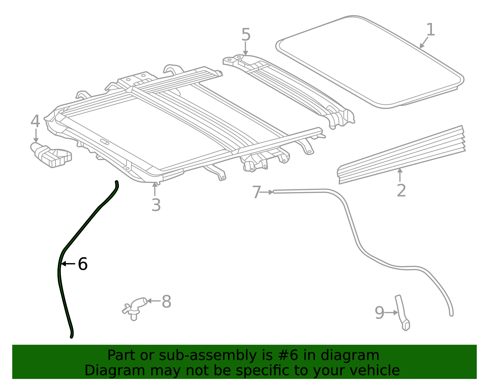 63249-08050 - High-Quality Sunroof Drain Hose for 2021-2024 Toyota ...