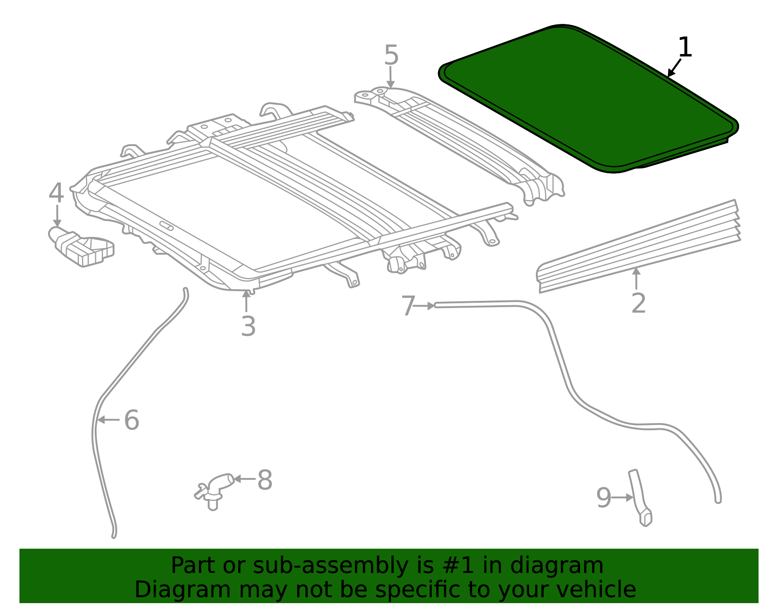 2021-2024 Toyota Sienna 2021-2024 Toyota Sienna - Sunroof Glass 63201 ...