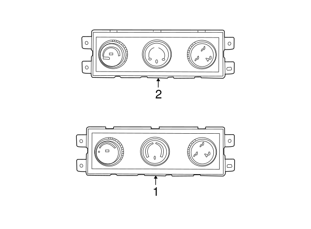 2012-2020 Mopar Heater & AC Control 55111313AC | TascaParts.com
