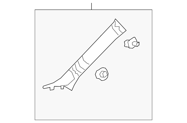 2017-2019 Toyota Corolla Windshield Pillar Trim 62220-02070-B0 | Toyota ...