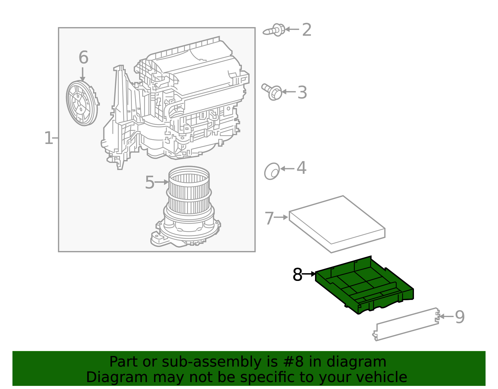 88899-0R010 - Filter Housing - 2016-2025 Toyota | OEM Genuine Toyota Parts