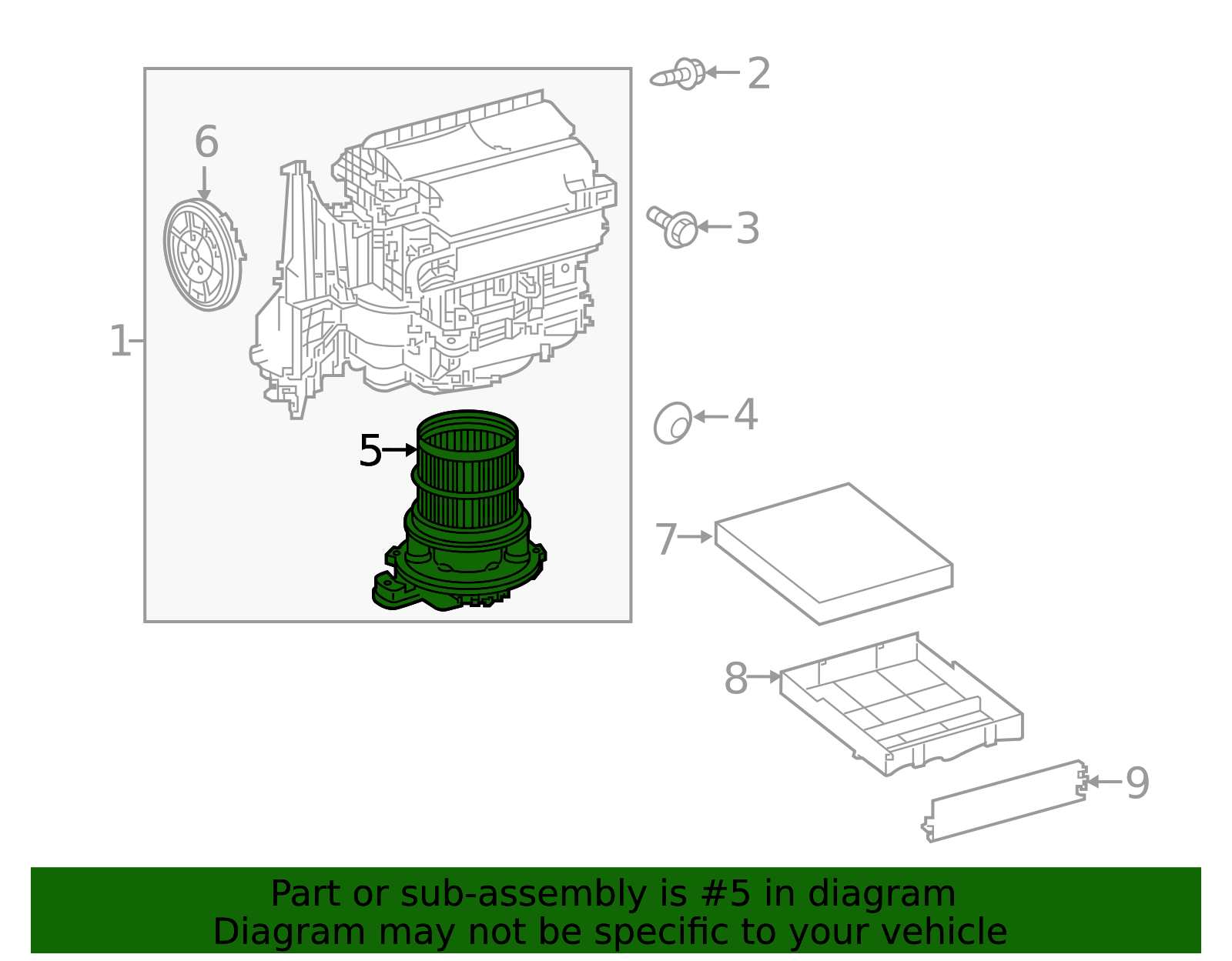 2016-2025 Toyota Blower Motor 87103-0E090 | Toyota OEM Parts Online