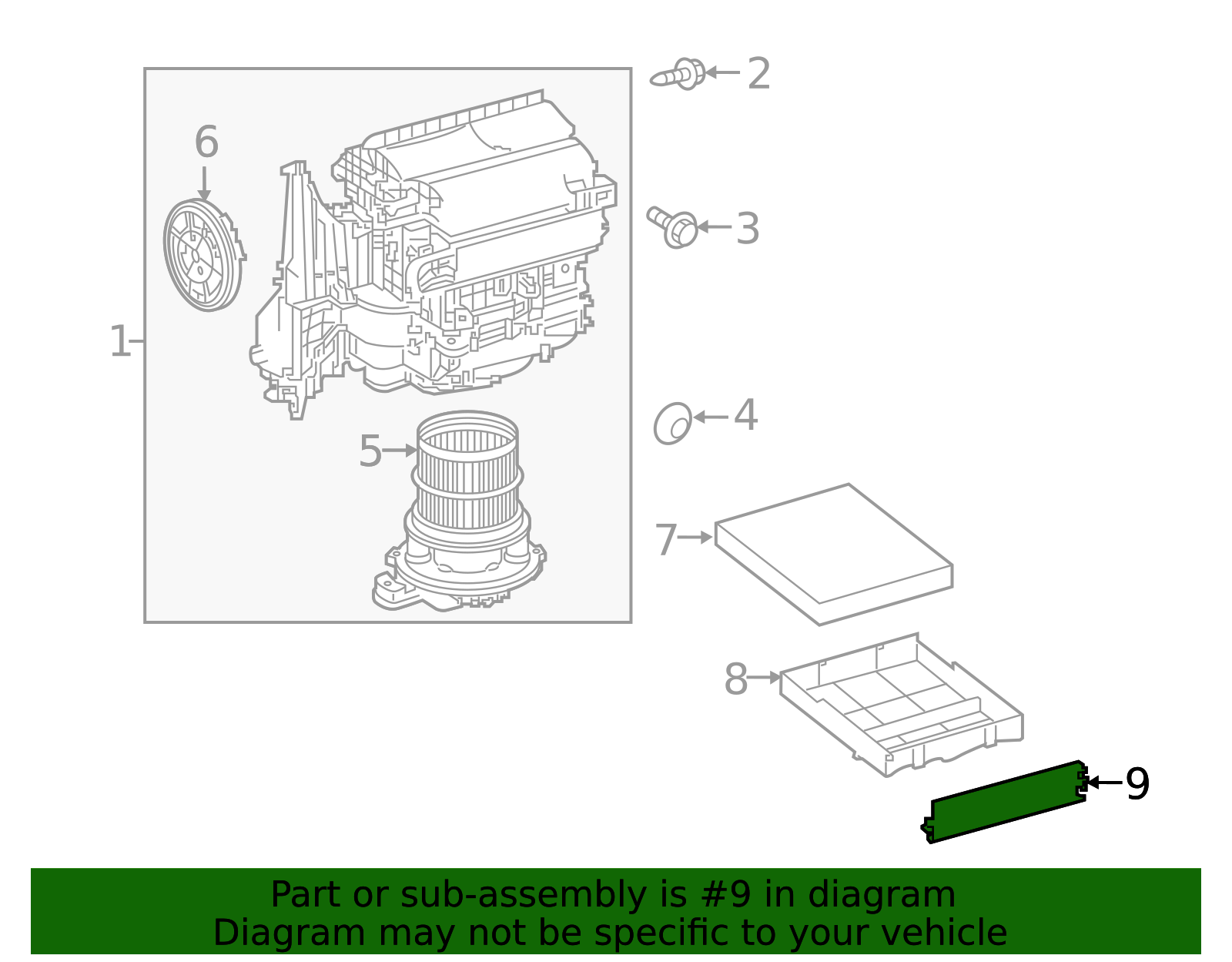 88899-06310 - Cabin Air Filter Cover 2018-2025 Toyota | Longo Toyota Parts