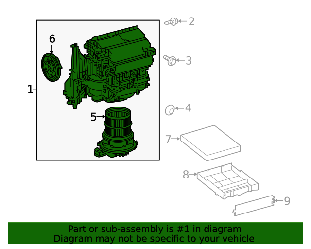 2016-2024 Toyota Blower Assembly 87130-47290 | OEM Parts Online