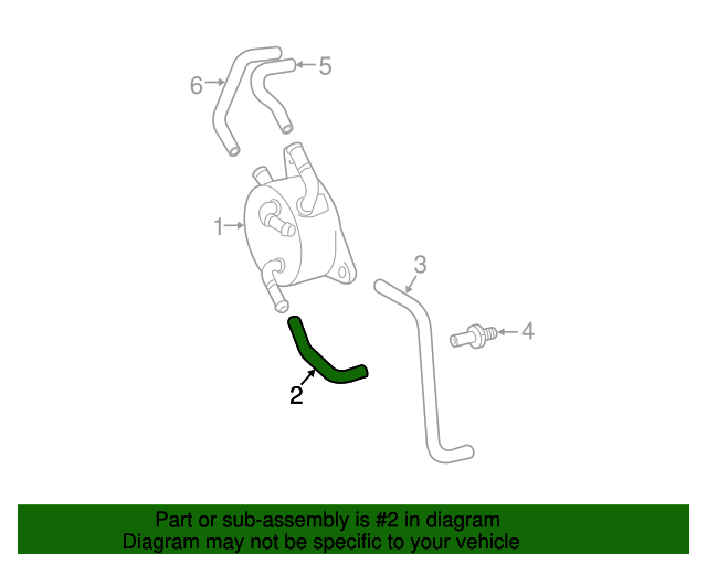 2010-2011 Toyota Camry Outlet Hose 32942-33080 | Toyota Parts Center